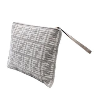 Fendi Pochette en maille Pre-owned - Femme - Pre-owned - Gris - Taille: ONE Size
