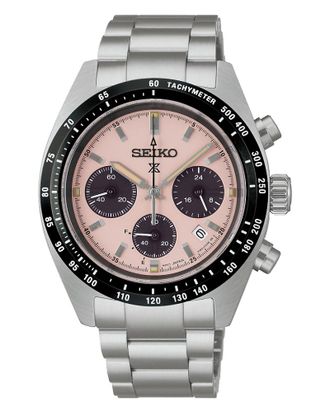 Seiko Prospex Speedtimer Solar Chronograph, Rosa Herrenuhr SSC963P1