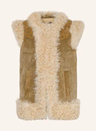 Etro Etro Lederweste beige