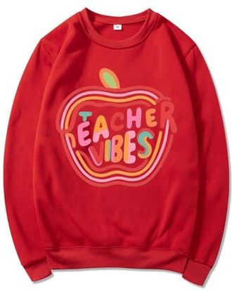 Generic Sweat-shirt pour femme - Imprim&eacute; graphique - Haut surdimensionn&eacute; - Col rond - Manches longues - Automne - Hiver - D&eacute;contract&eacute; - Confortable - Tendance