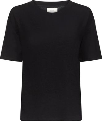 Loulou Studio Femme, Tops, Noir, Taille: 42 FR Ezra T-shirt
