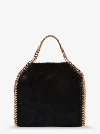 Stella McCartney Womens Shoulder Bag Falabella Tiny Black Shaggy Deer