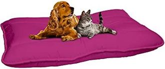 Italian Bed Linen Maxi Coussin pour Chien 60x100cm, Fuchsia, Microfibre