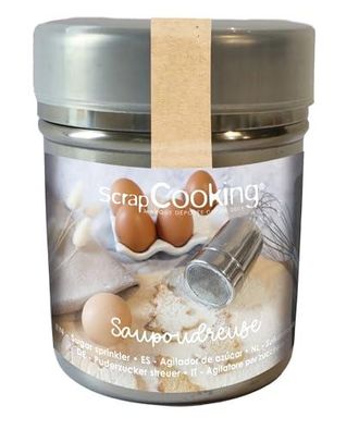ScrapCooking Saupoudreuse &agrave; Maille Fine - Saupoudreuse Farine Sucre Cacao - Tamis P&acirc;tisserie - 5271