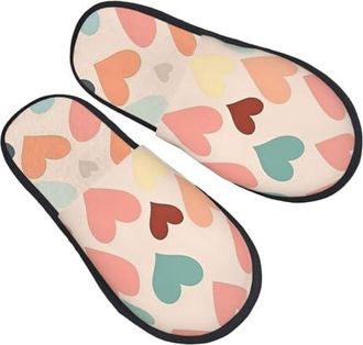 Generic Confortable Pantoufles Femmes Amour du coeur color&eacute; Accueil Slippers Respirant Chaussons en Feutre pour Femme Maison Int&eacute;rieur M