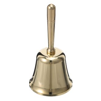 Aboofan Solide Messing-handglocke mit Griff Lauter Klingelton f&uuml;r Hotel Restaurantservice Vielseitige Tischglocke f&uuml;r Empfang Abendessen Unterricht und Hausti