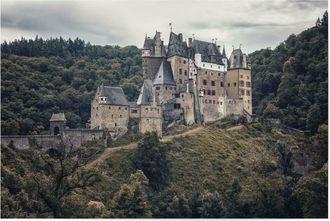 artboxONE Poster 45x30 cm Städte Autumn In Eltz hochwertiger Design Kunstdruck - Bild Castle Burg Castle
