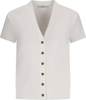Max Mara Femme, Pulls, Blanc, Taille: 40 FR Cardigan Finito