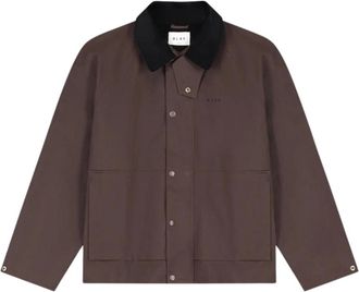 Olaf Hussein Homme, Vestes, Brun, Taille: L Vestes Marron pour Hommes