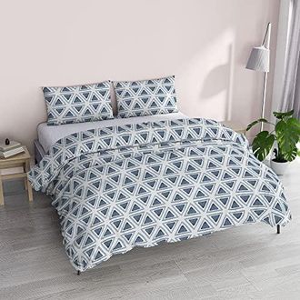 Italian Bed Linen Fantasy Bettbezug, Bedruckte mikrofaser, Triangoli, Doppelte