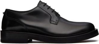 Valentino Garavani Homme, Chaussures, Noir, Taille: 44 EU Chaussures Derby Rockstud Noires