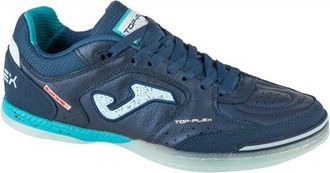 Joma Herren Hallenfu&szlig;ballschuhe Top Flex, Narbiges Leder (Dunkles Marineblau)