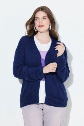 Ulla Popken Strickjacke Strickjacke kurz oversized offene Jacke Wollanteil