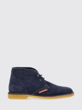 Dsquared2 Desert boots en cuir de veau velours avec semelle en caoutchouc