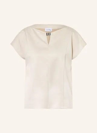 Joseph Ribkoff Blusenshirt In Lederoptik weiss