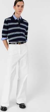 Gerard Darel Jean droit et large - AELINA - Blanc