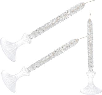 NUOBESTY 3 St&uuml;ck Teiliges Glas-&ouml;llampen- Transparente Petroleumlampe mit Einfachem Design Dekorative Tischlampe f&uuml;r Wohnr&auml;ume B&uuml;ro Restaurant Schafft Warme Atm