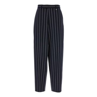 Giuseppe Di Morabito Femme, Pantalons, Bleu, Taille: 38 FR Pantalon &agrave; rayures