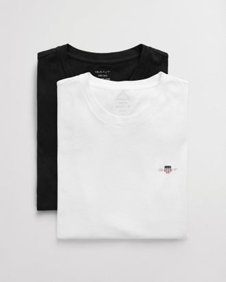 GANT Teenager 2er-Pack Rundhals-T-Shirts (158/164) Schwarz / Weiß