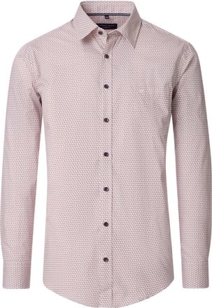 Casamoda Casual Fit - Herren Freizeit Hemd Langarm (454389100), Gr&ouml;&szlig;e:XXL, Farbe:Rot (400)