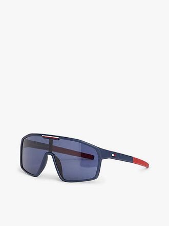 Tommy Hilfiger Lunettes masque embl&eacute;matiques