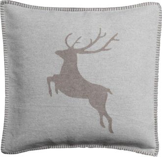 David Fussenegger Kissenhülle Sylt Hirsch hellgrau 50 x 50 cm 8709/97