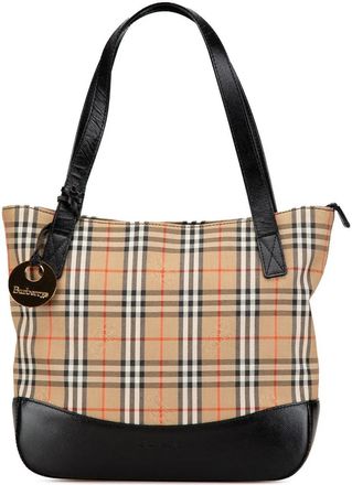 Burberry Crossbody Bags - Haymarket Check Canvas Handbag - Gr. unisize - in Braun - f&uuml;r Damen