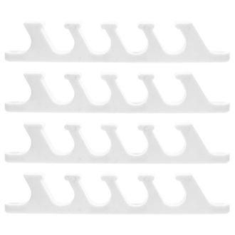 BESPORTBLE Housoutil 4 St&uuml;ck Verstellbare F&uuml;nf Zahn R&uuml;ckenlehnen Halterungen aus Witterungsbest&auml;ndigem Kunststoff 5 Fach Verstellbar Kompakt und Leicht f&uuml;r Garte