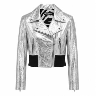 Dolce & Gabbana Kurze Jacke - - Jackets - Damen - Grau - S