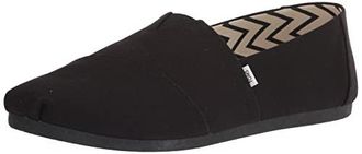 Toms Alpargata en Coton recyclé, Mocassin Plat Homme - Noir - 44.5 EU