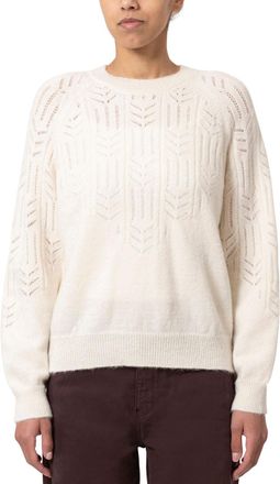 Mavi Damen Crew Neck Sweater, Antique White, L