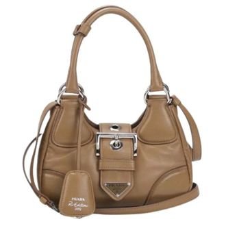 Prada Sac &agrave; main vintage Pre-owned - Femme - Pre-owned - Brun - Taille: ONE Size