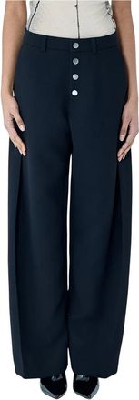 Jean Paul Gaultier Ma&szlig;geschneiderte Hose mit Panelkonstruktion - - Trousers - Damen - Schwarzk - M