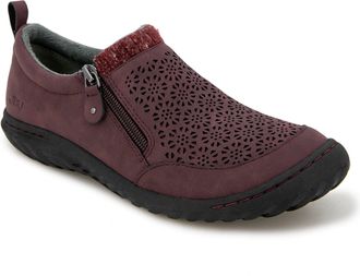 JBU by Jambu Jambu JBU by Womens Amber Oxford Flat, Burgundy, 11