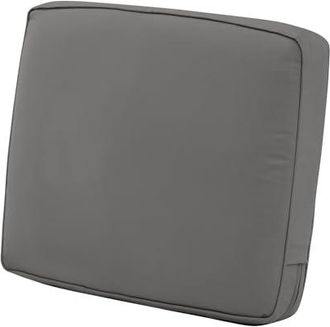 Classic Accessories Montlake Wasserabweisendes Rückenkissen für Terrasse, Lounge, 58,4 x 50,8 x 10,2 cm, Hellanthrazit, für den Außenbereich
