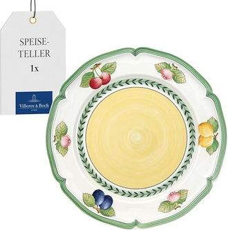 Villeroy & Boch French Garden Fleurence Speiseteller 26,5 cm Bunt, Sp&uuml;lmaschinenfest, Mikrowellensicher, Essteller, Teller, Geschirr, Premium Porzellan