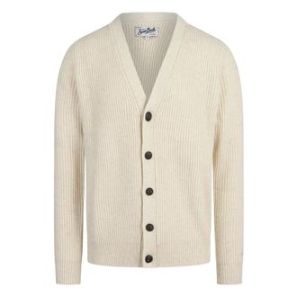 MC2 Saint Barth Cardigan Herrison - Homme - Pulls - Beige - Taille: S