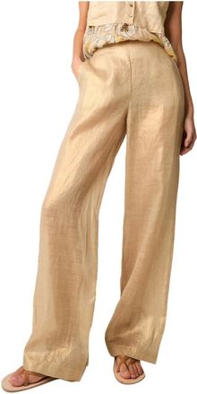 Alessia Santi Femme, Pantalons, Jaune, Taille: 38 FR Palazzo Pant