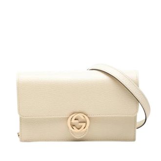 Gucci Pre-owned Wallet On Chain - - Pre-owned - Damen - Beige - ONE SIZE