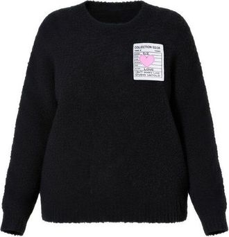 STUDIO UNTOLD Strickpullover Pullover oversized Patch Langarm