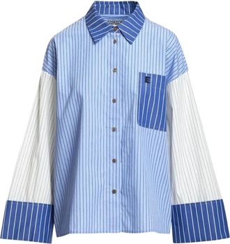 Essentiel Kovid Stoffmix-Hemd - - Blouses & Shirts - Damen - Blau - S