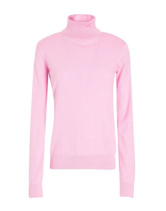 8 by YOOX ORGANIC COTTON-SILK BLEND KNIT ROLL-NECK SWEATER