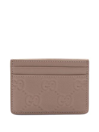Gucci Kartenetui mit GG Emblem - Nude