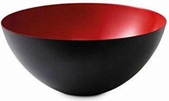 NORMANN COPENHAGEN Schüssel, Metall, rot, H: 7.1 cm Ø 16 cm