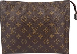 Louis Vuitton Crossbody Bags - Louis Vuitton Canvas Monogram Poche Toilette Clutc - Gr. unisize - in Braun - für Damen