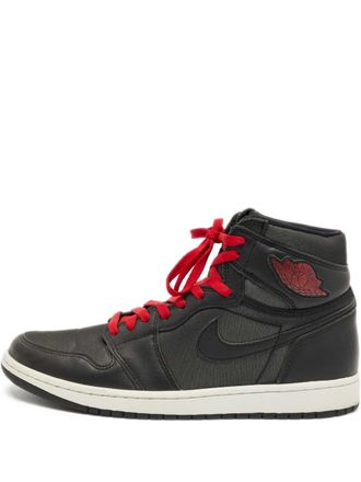 Nike Jordan baskets montantes 1 Retro High OG en cuir - Noir