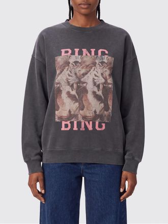 Anine Bing Baumwoll-Sweatshirt mit Rundhals und grafischem Print