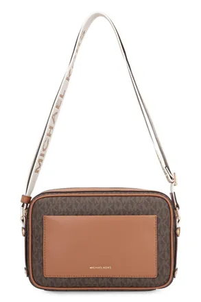 Michael Michael Kors Womens Crossbody Bag Maeve Brown Pvc Shoulder