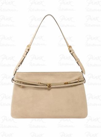 Pinko Pinko, Femme, Sacs, Beige, Taille: ONE Size Belt Bag Big Suede