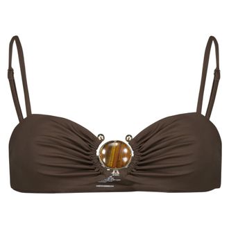 CHRISTOPHER ESBER Mineral Stone Bandeau - - Swimwear - Damen - Braun - S
